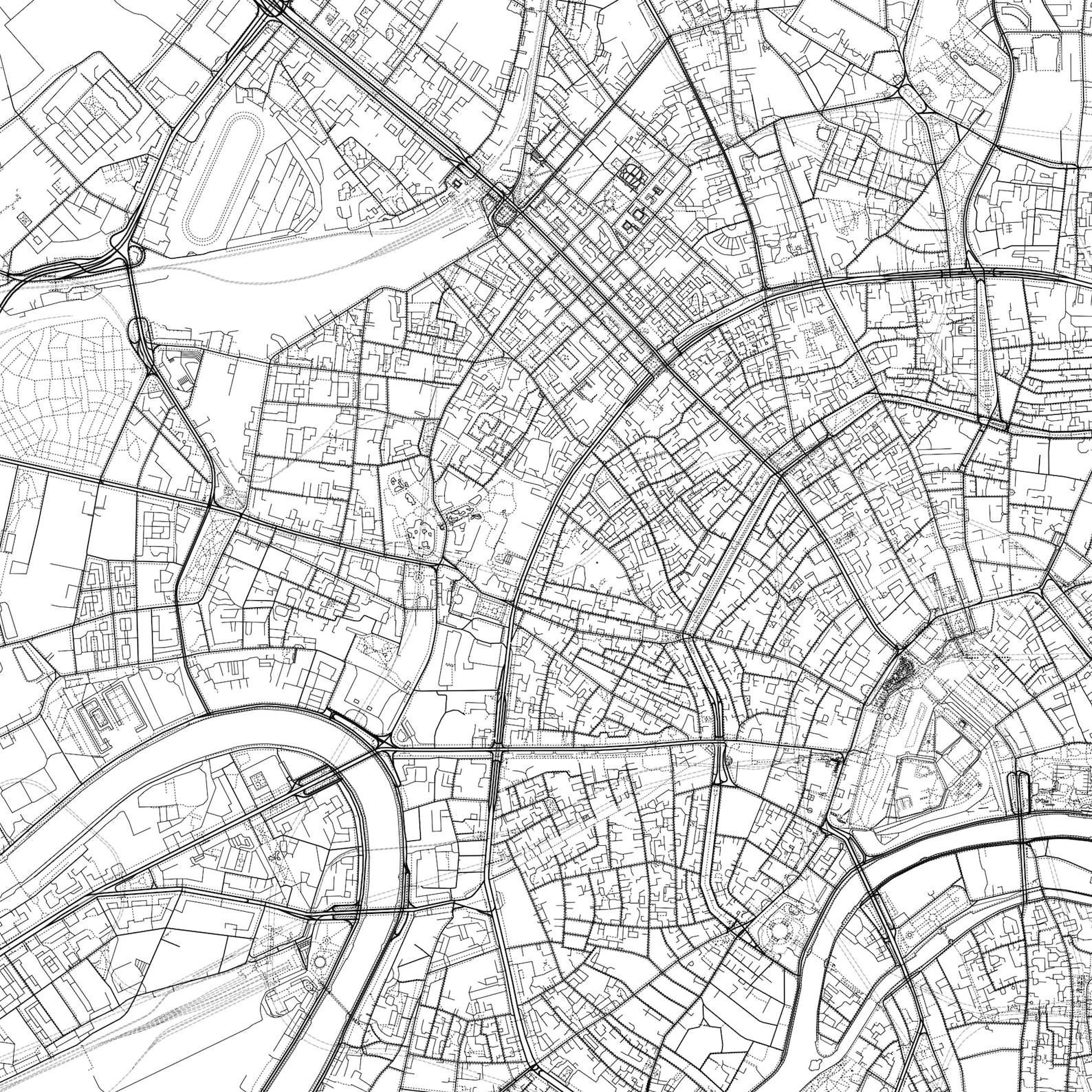 Moscow Map Print Moscow Map Poster Wall Art Moscow City Map - Etsy