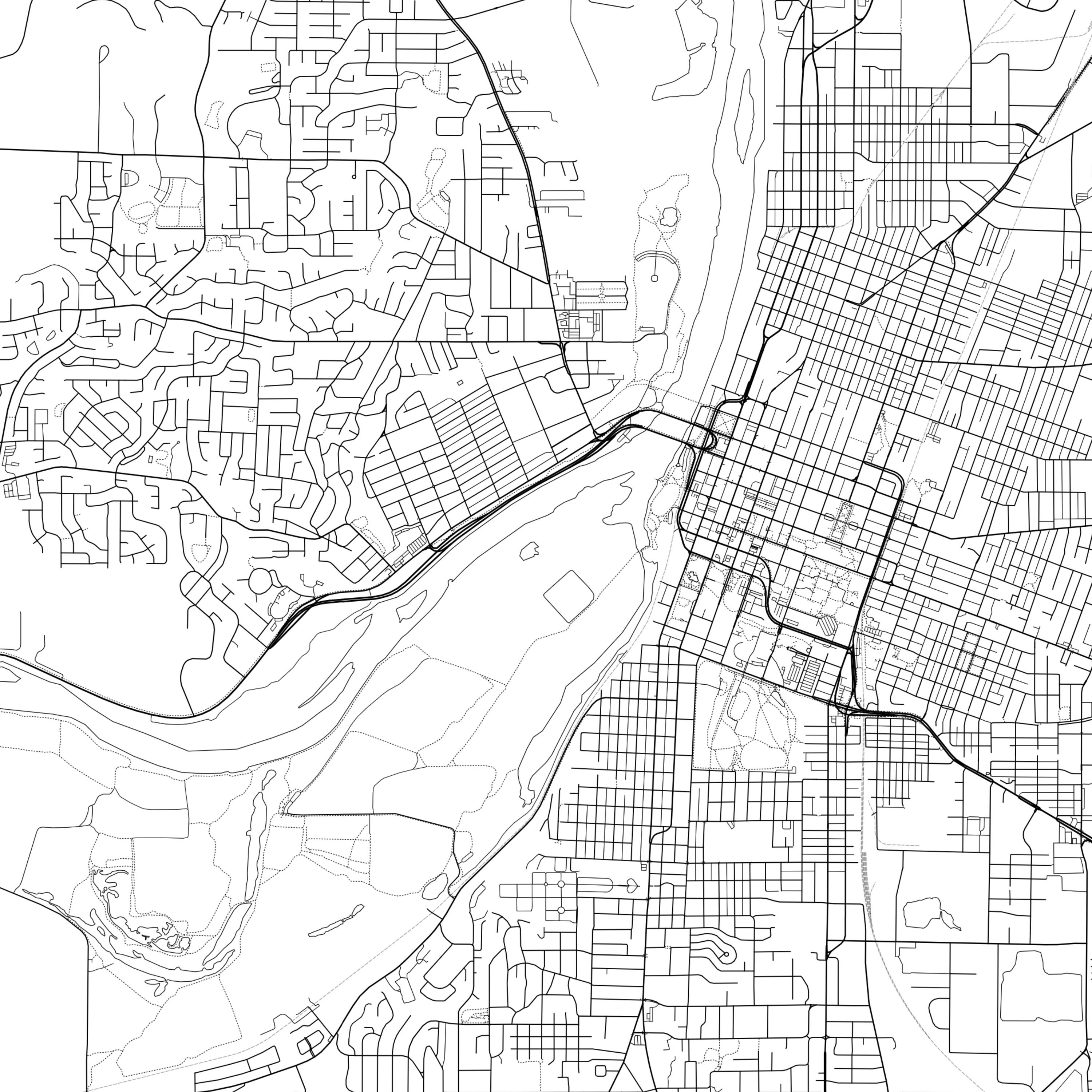 Salem Map Print Salem Map Poster Wall Art or City Map | Etsy