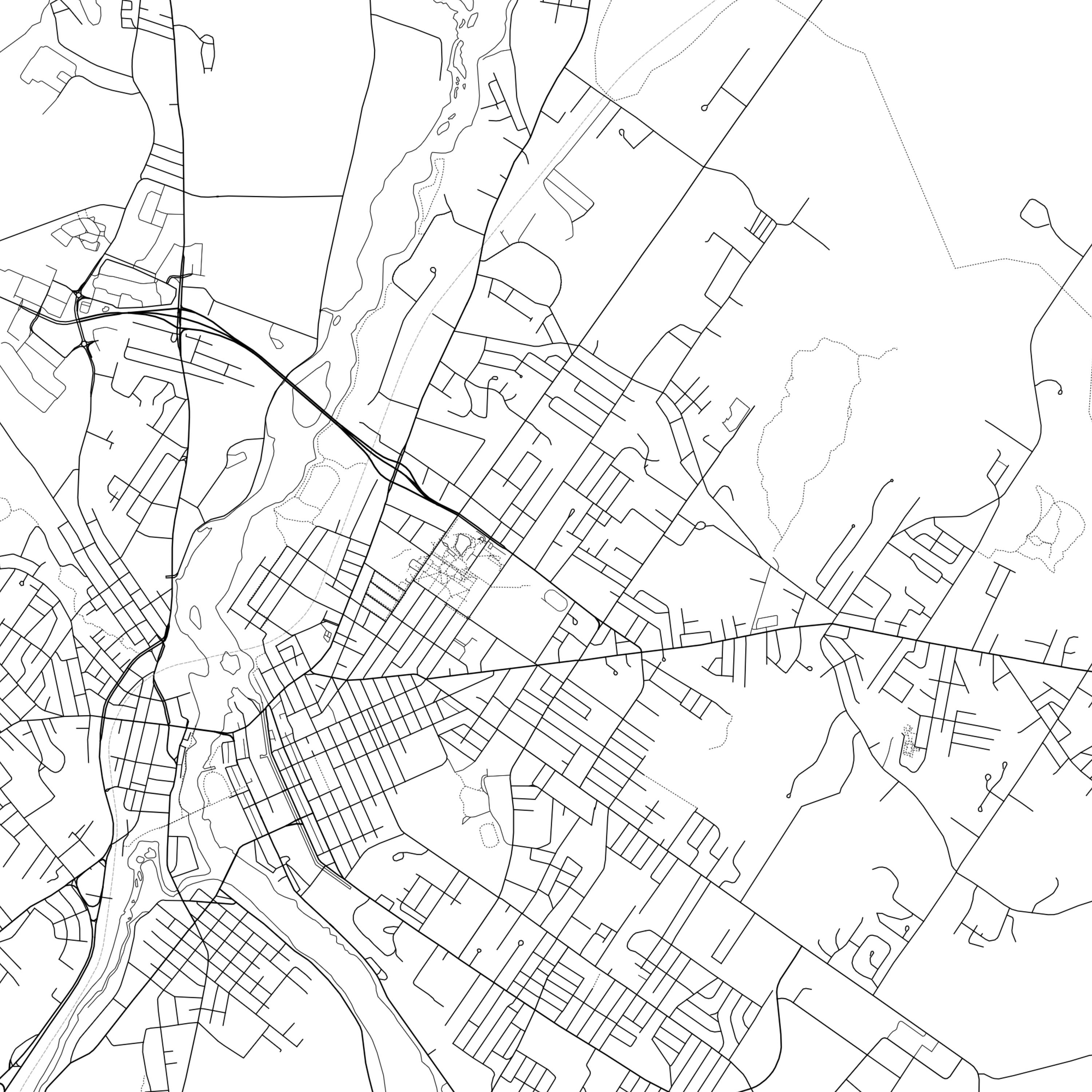 Lewiston Map Print, Lewiston Map Poster Wall Art, Me City Map, Maine ...