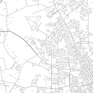 Wilson Map Print, Wilson Map Poster Wall Art, Nc City Map, North ...