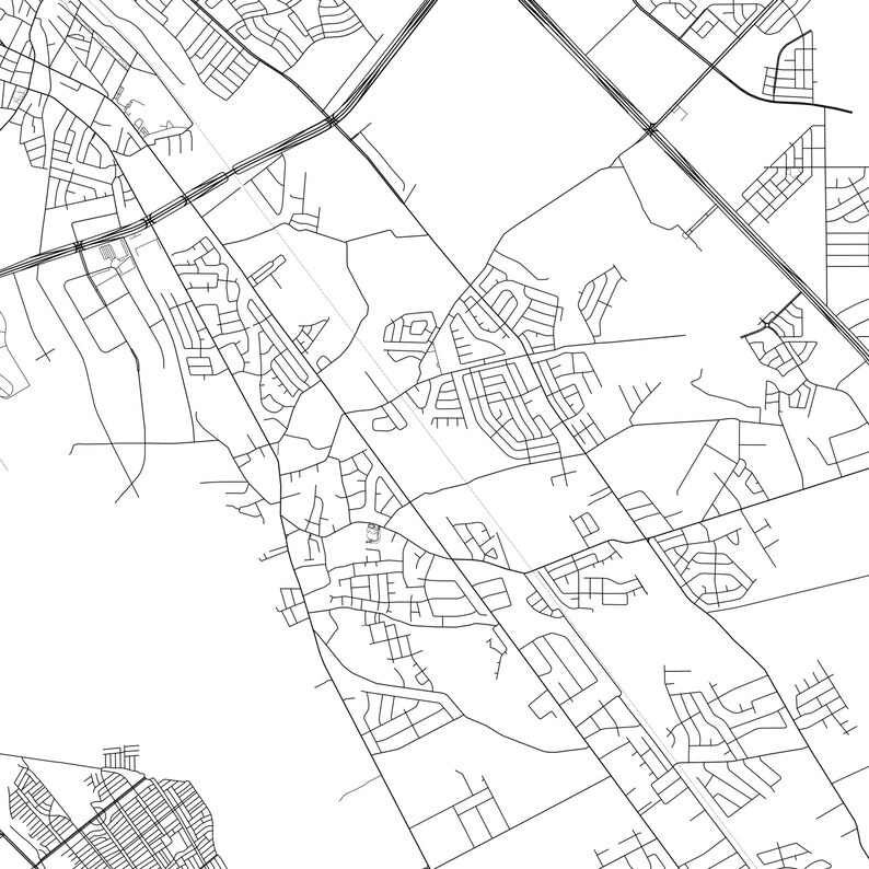 Socorro Map Print, Socorro Map Poster Wall Art, Tx City Map, Texas ...