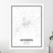 Newberg Map Print, Newberg Map Poster Wall Art, or City Map, Oregon ...
