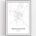 Waxahachie Map Print, Waxahachie Map Poster Wall Art, Tx City Map ...