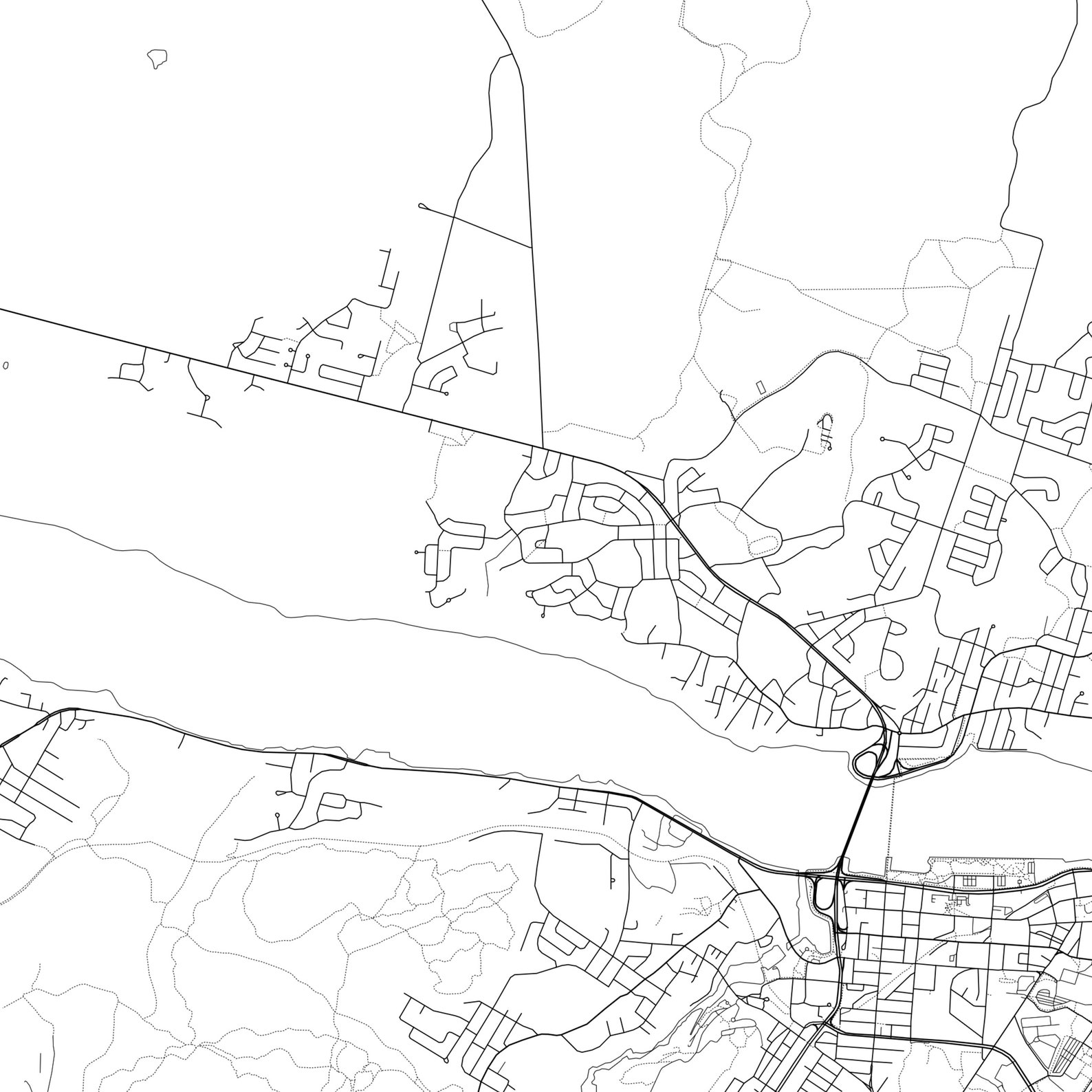 Chicoutimi Map Print, Chicoutimi Map Poster Wall Art, Chicoutimi City ...