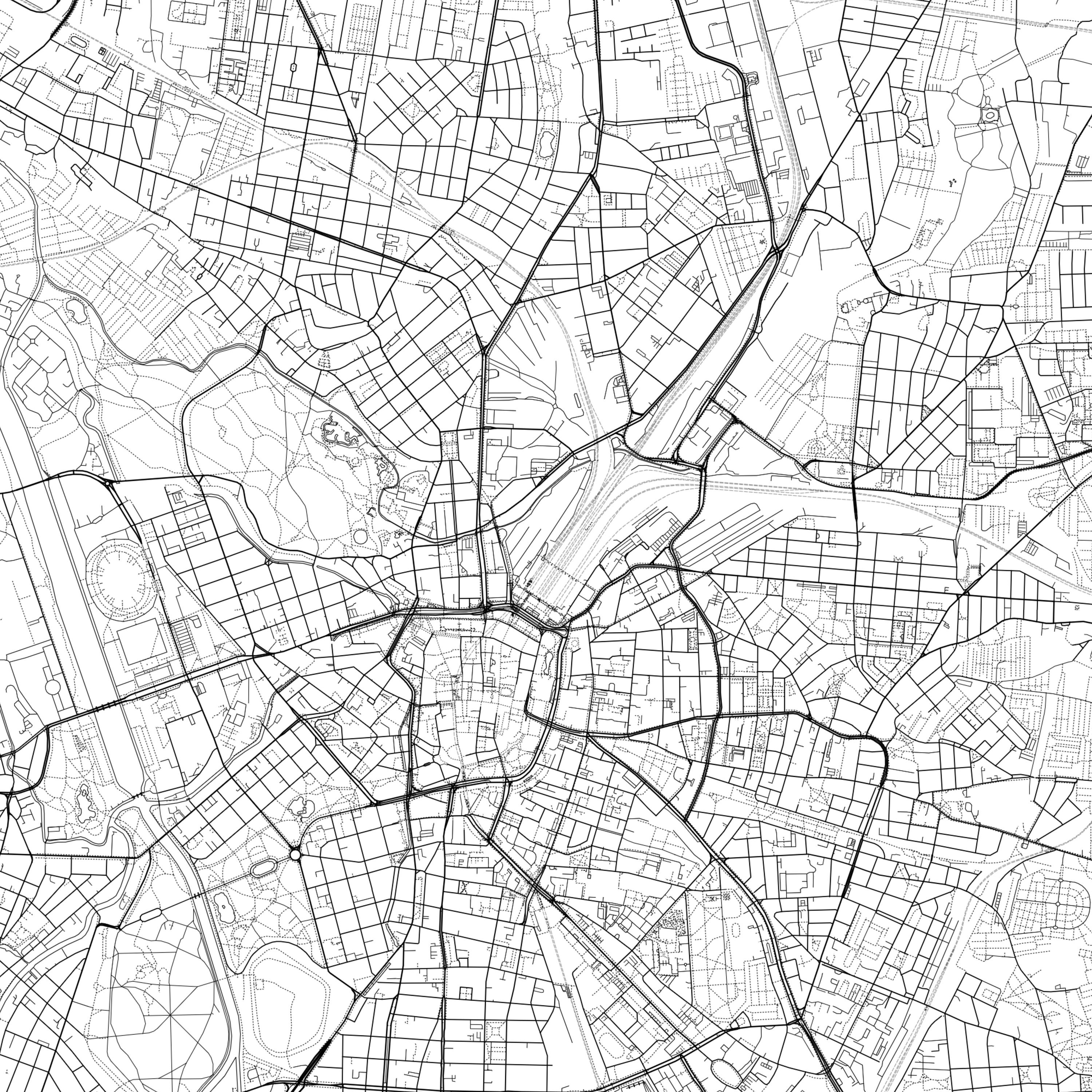 Leipzig Map Print Leipzig Map Poster Wall Art Leipzig City - Etsy