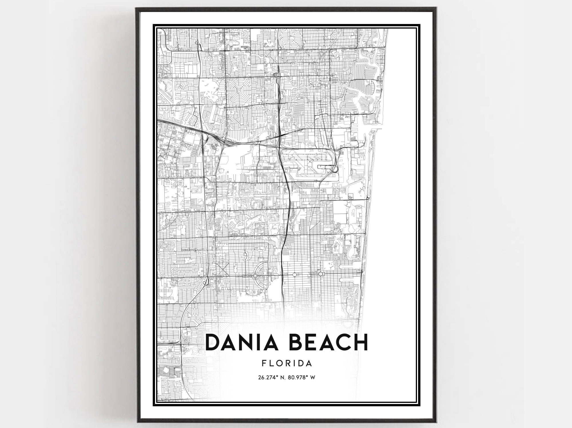 Dania Florida Map Fort Lauderdale / Hollywood / Broward County,