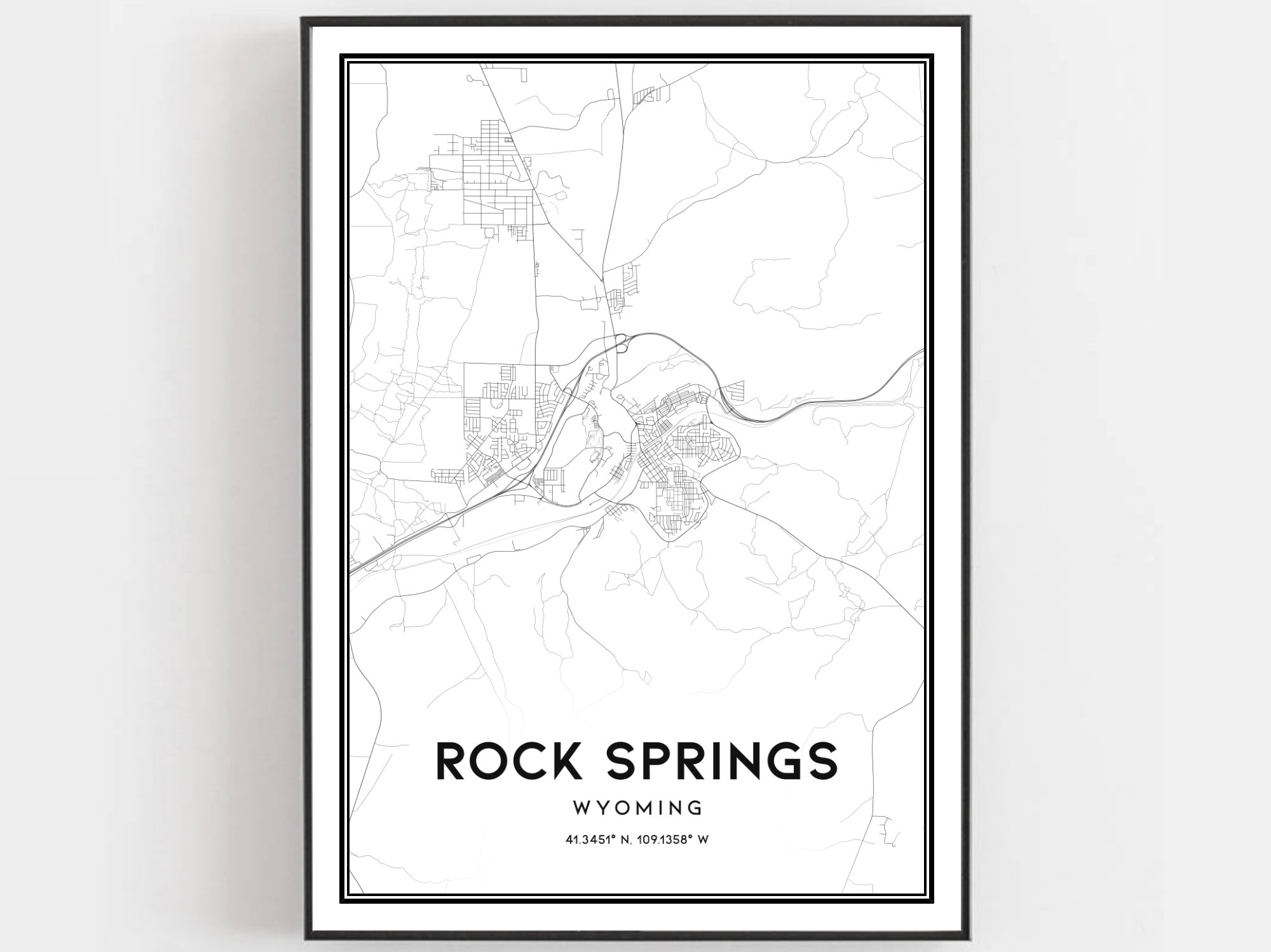 Rock Springs City Map