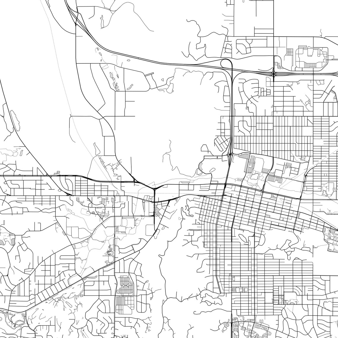 Rapid City Map Print Rapid City Map Poster Wall Art Sd City - Etsy