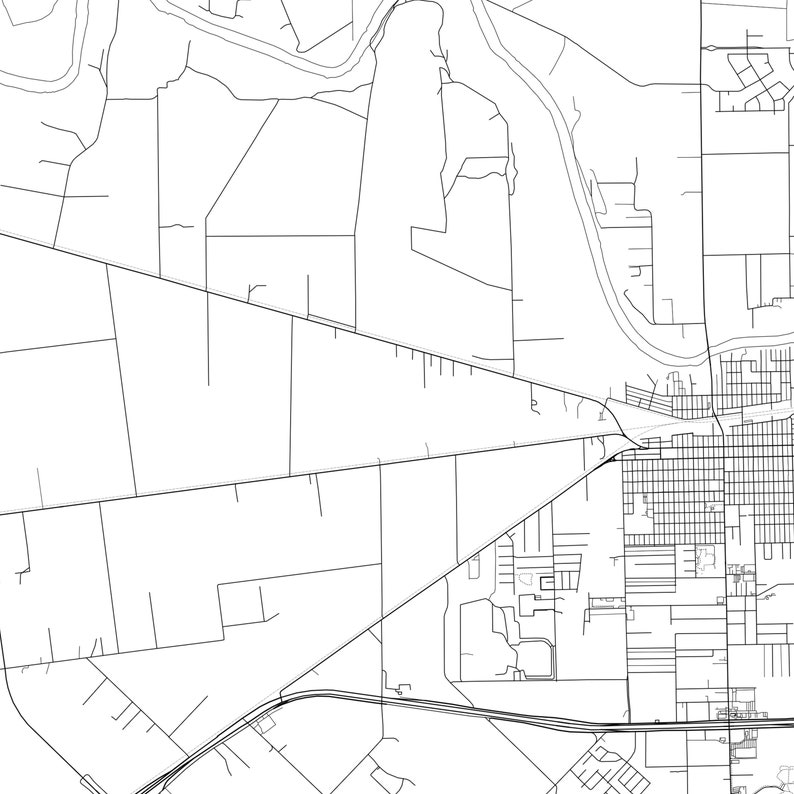 Rosenberg Map Print, Rosenberg Map Poster Wall Art, Tx City Map, Texas ...