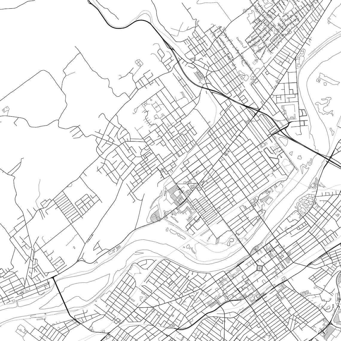 Wilkes-barre Map Print Wilkes-barre Map Poster Wall Art Pa | Etsy