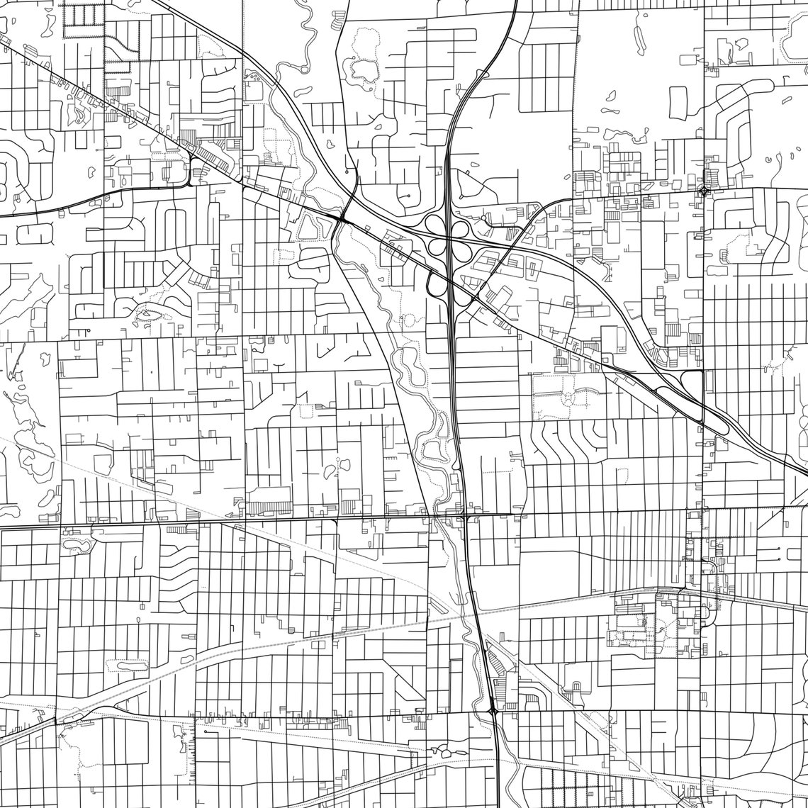 Elmhurst Map Print, Elmhurst Map Poster Wall Art, Il City Map, Illinois ...