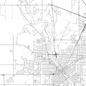 Janesville Map Print, Janesville Map Poster Wall Art, Wi City Map ...