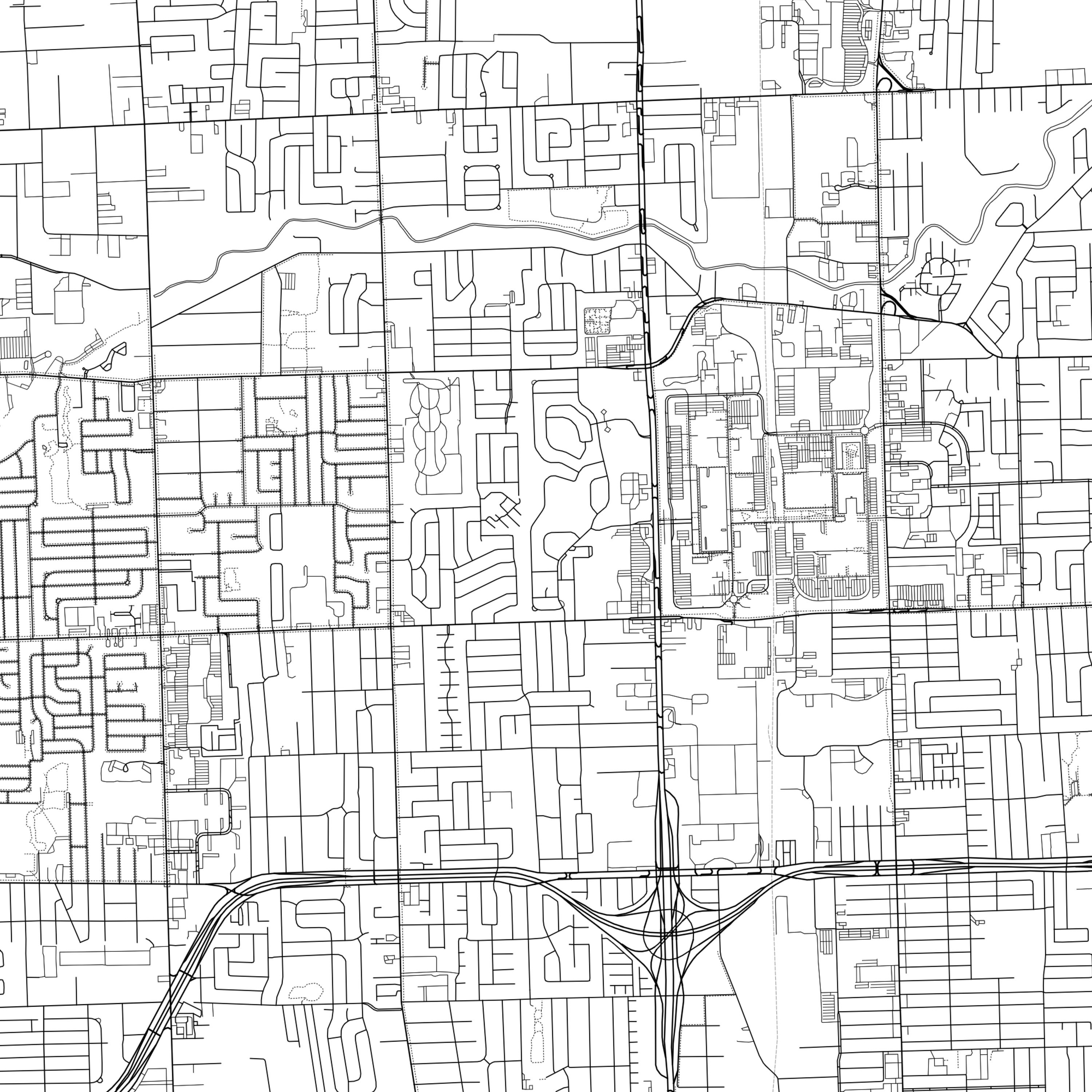 Warren Map Print Warren Map Poster Wall Art Mi City Map - Etsy