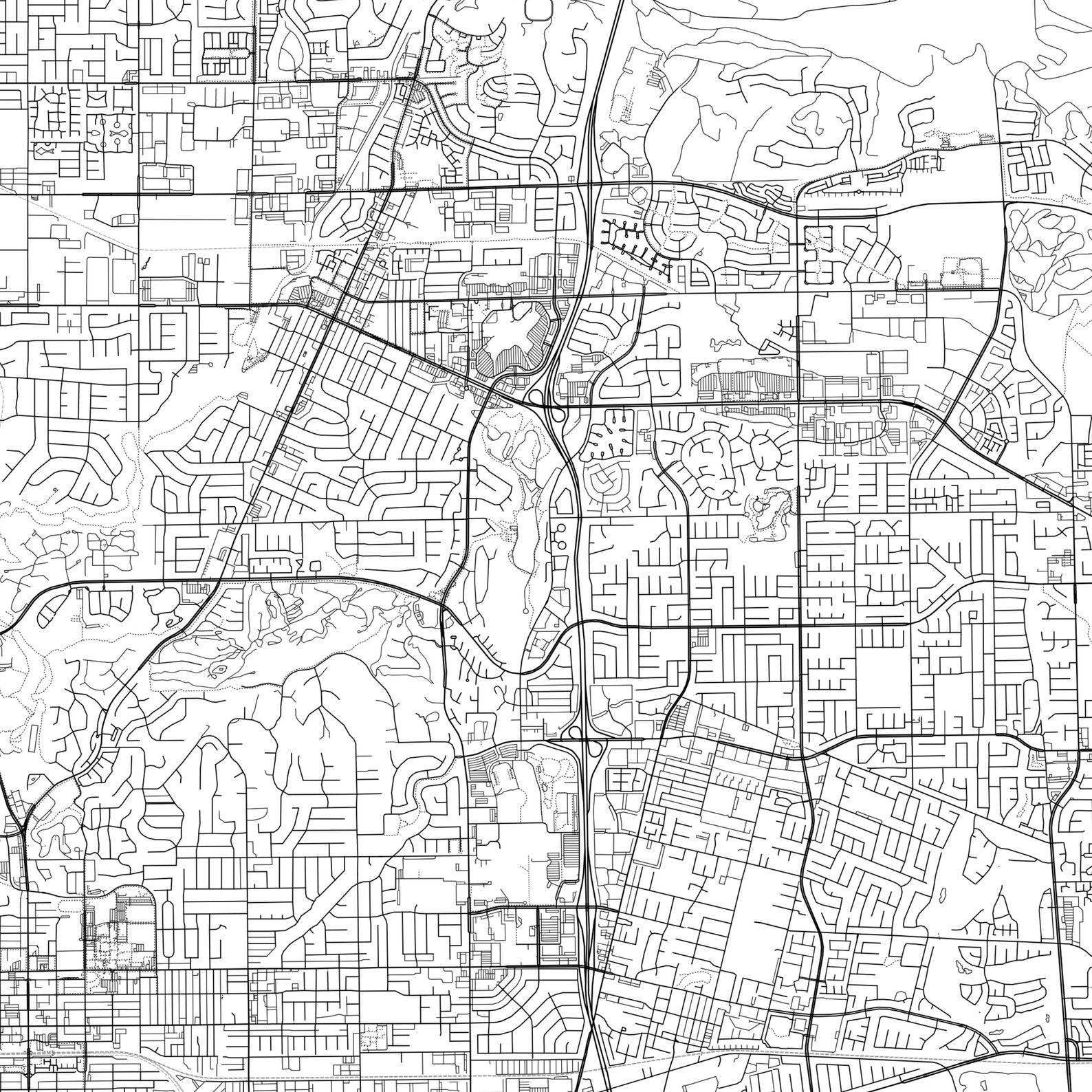Placentia Map Print Placentia Map Poster Wall Art Ca City | Etsy