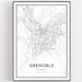 Roanoke Map Print Roanoke Map Poster Wall Art Va City Map - Etsy
