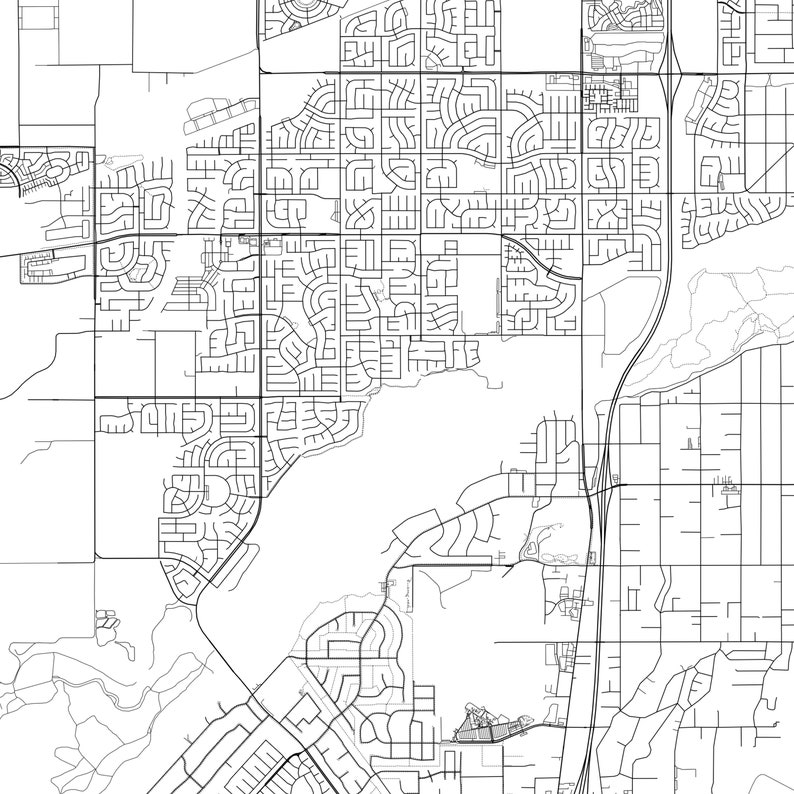 Norco Map Print Norco Map Poster Wall Art Ca City Map - Etsy