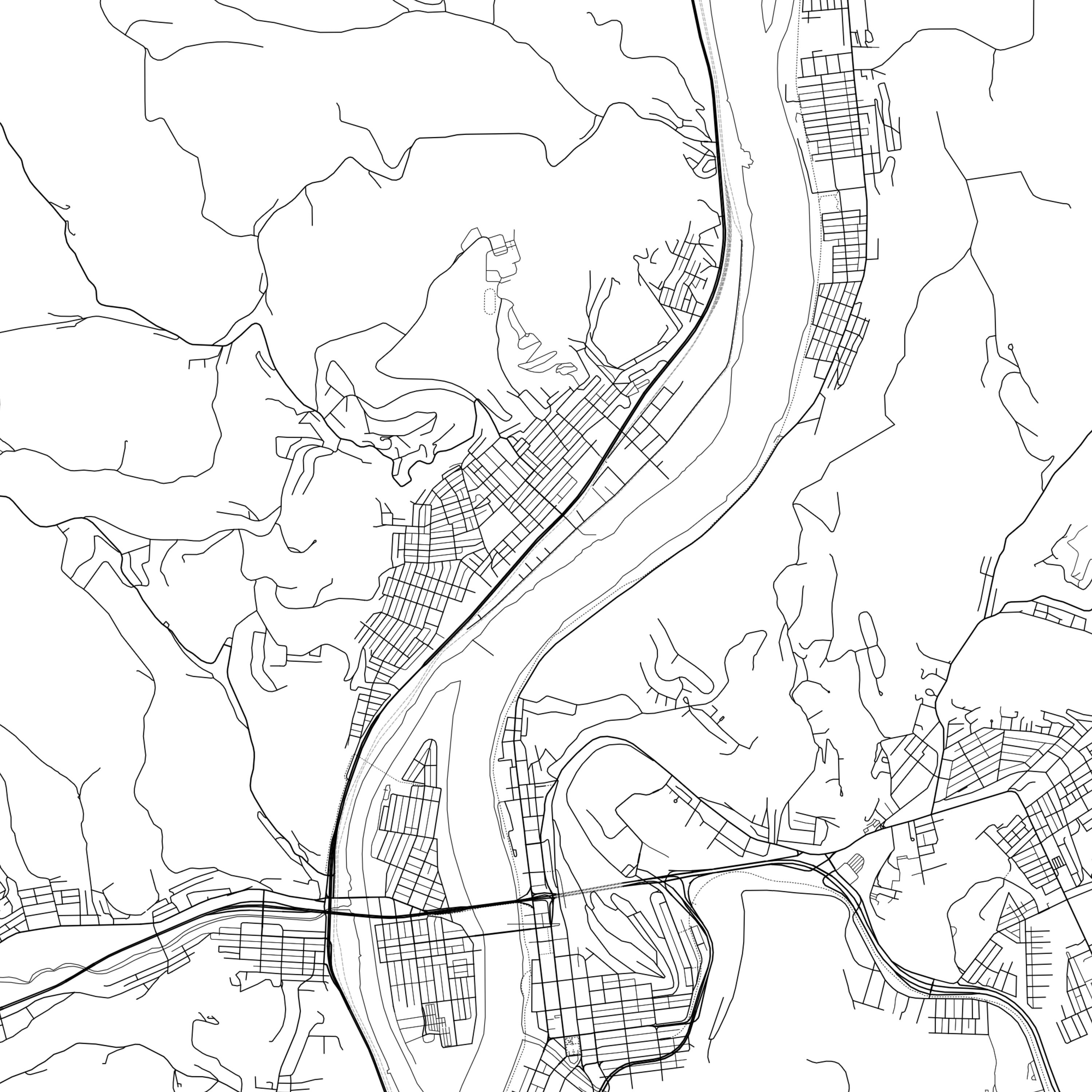 Wheeling Map Print, Wheeling Map Poster Wall Art, Va City Map, West ...