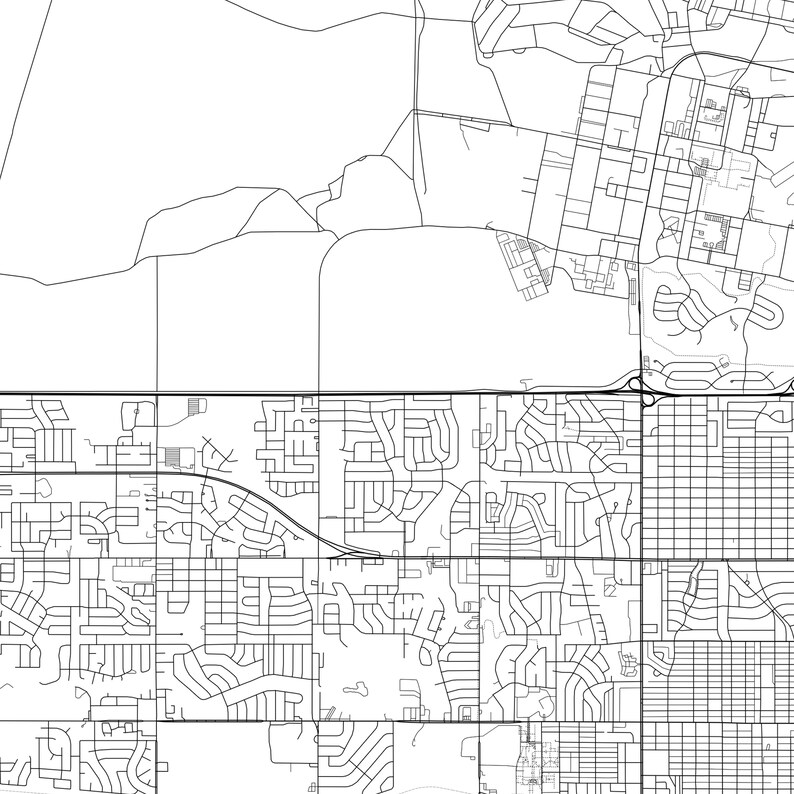 Lawton Map Print, Lawton Map Poster Wall Art, Ok City Map, Oklahoma ...