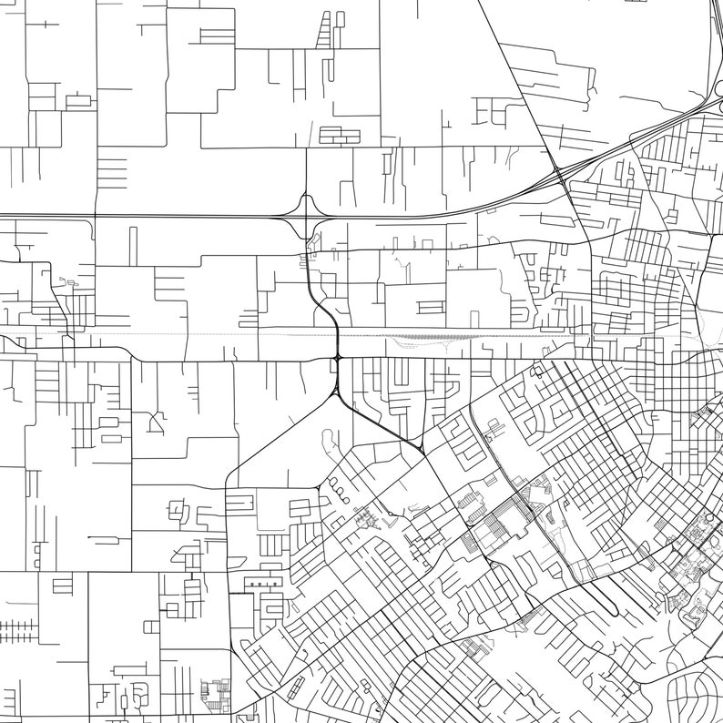 Lafayette Map Print, Lafayette Map Poster Wall Art, La City Map ...