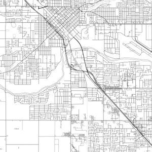 Ceres Map Print, Ceres Map Poster Wall Art, Ca City Map, California ...