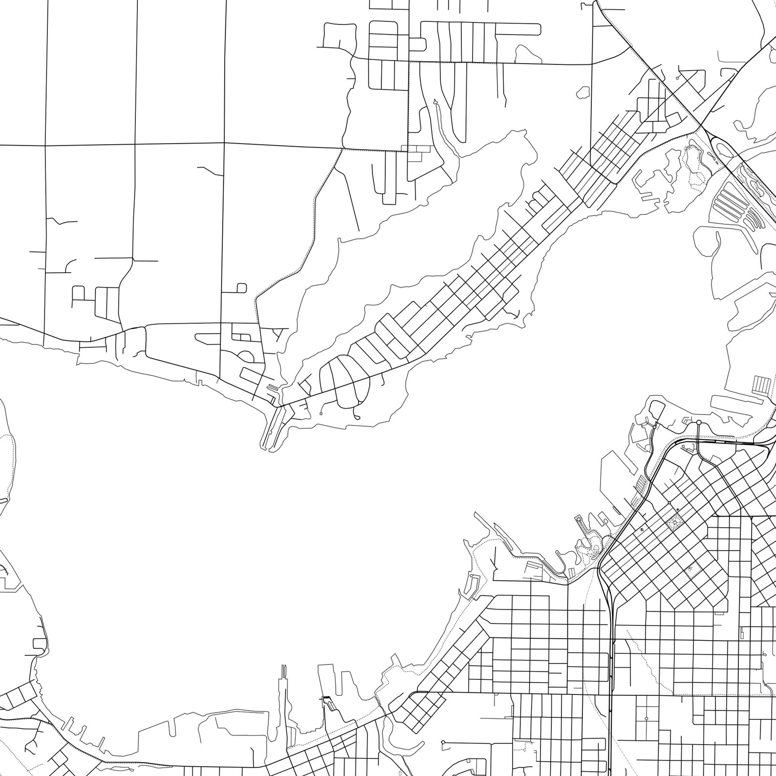 Muskegon Map Print Muskegon Map Poster Wall Art Mi City | Etsy