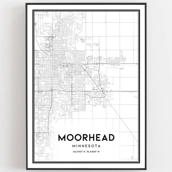 Moorhead Mn Print - Etsy