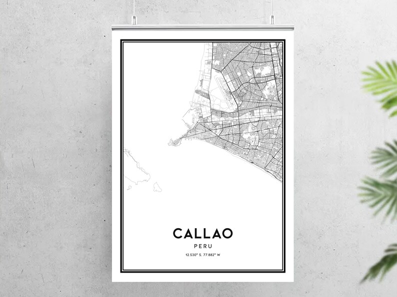 Callao Map Print Callao Map Poster Wall Art Callao City Map - Etsy