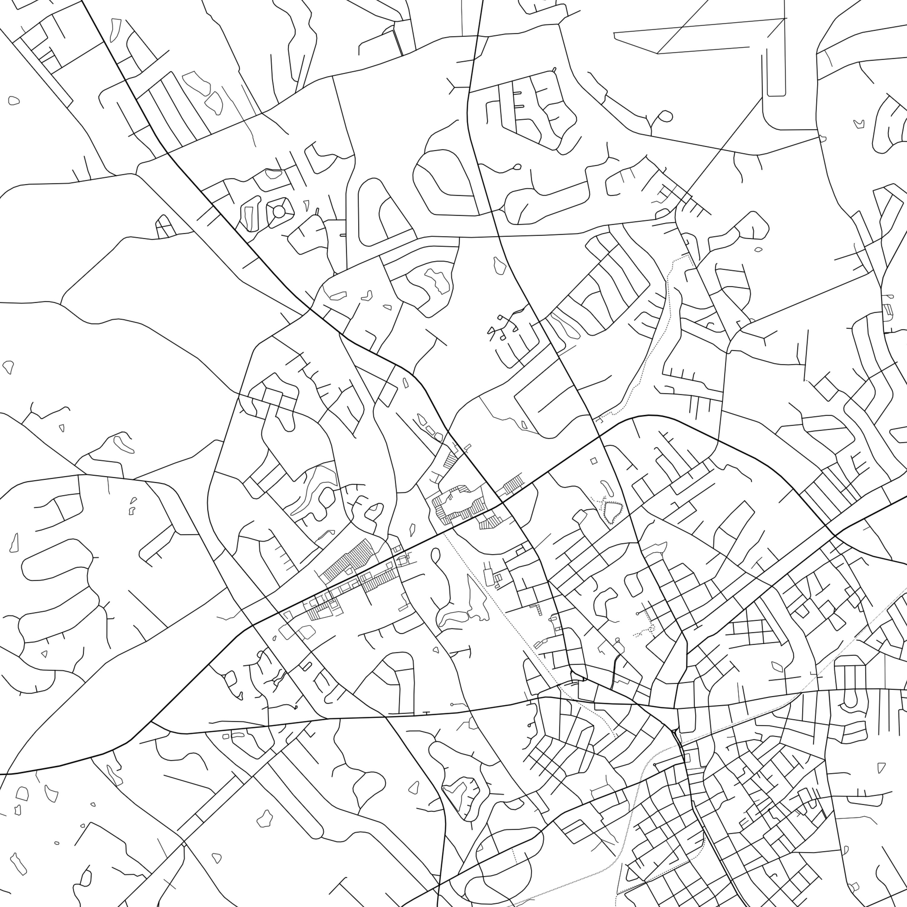 Greenwood Map Print, Greenwood Map Poster Wall Art, Sc City Map, South ...