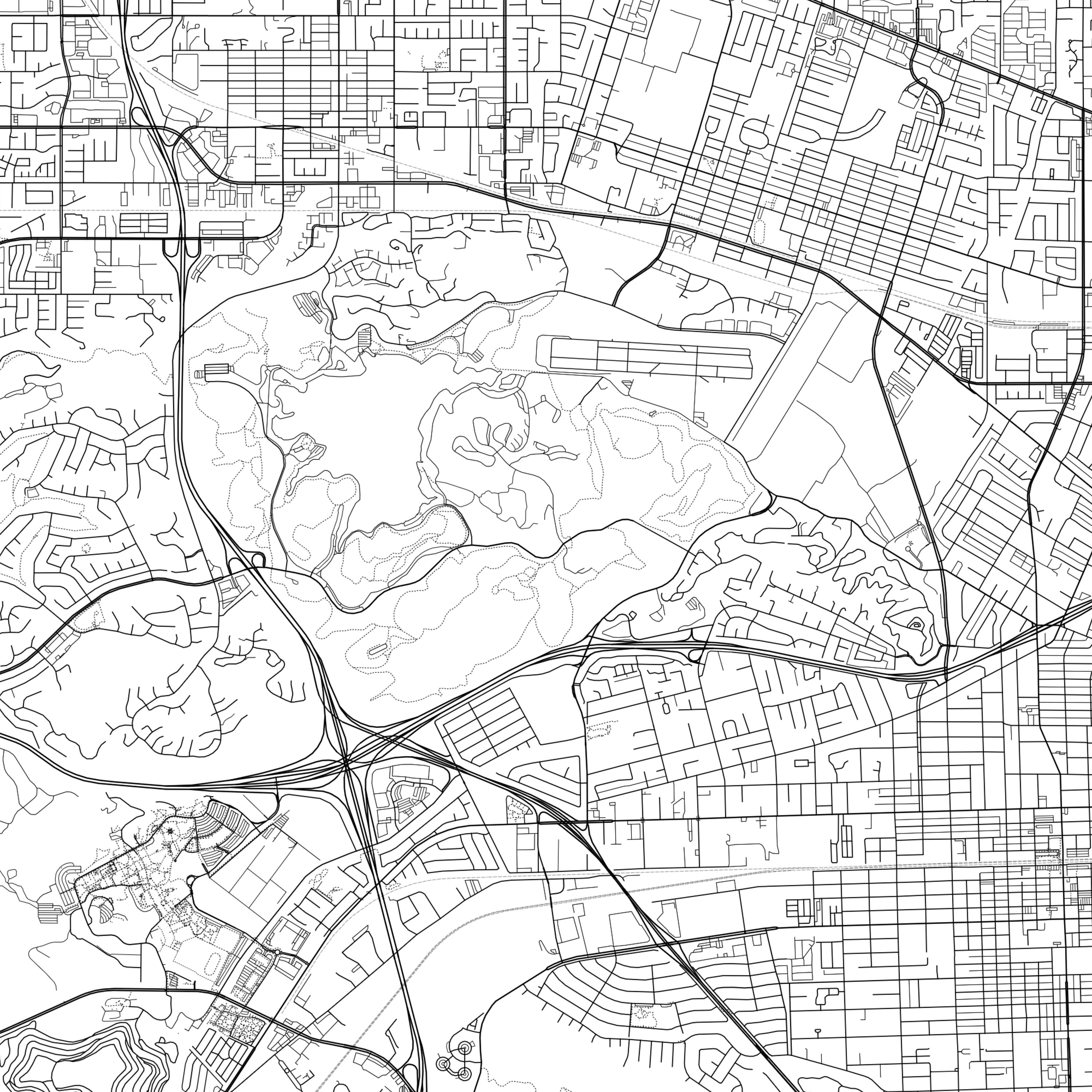Pomona Map Print Pomona Map Poster Wall Art Ca City Map | Etsy