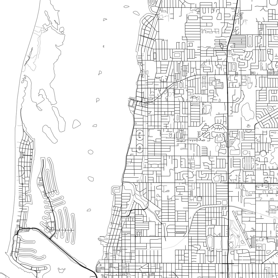 Clearwater Map Print Clearwater Map Poster Wall Art Fl City - Etsy