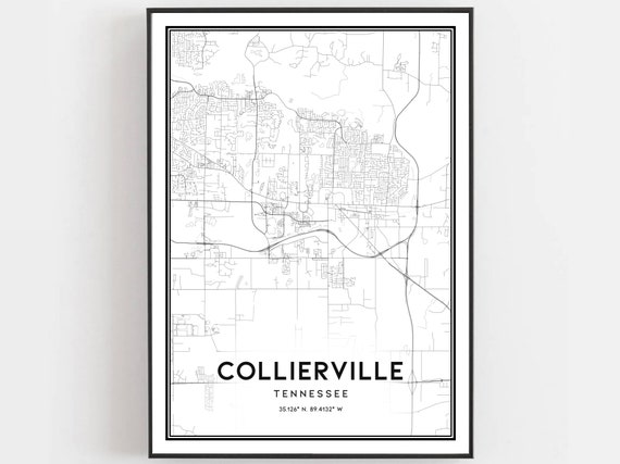 Georgia Map Of Collierville Tennessee
