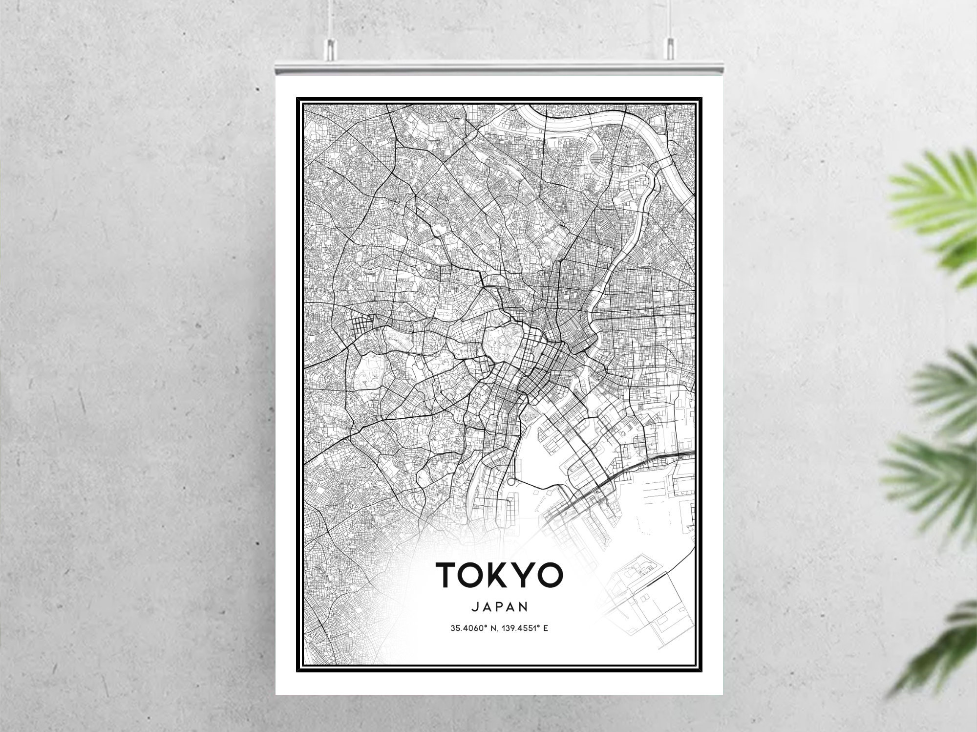 Tokyo Map Print, Tokyo Map Poster Wall Art, Tokyo City Map, Tokyo Print ...