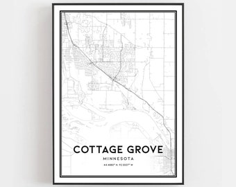 Forest Grove Map Print, Forest Grove Map Poster Wall Art, or City Map ...