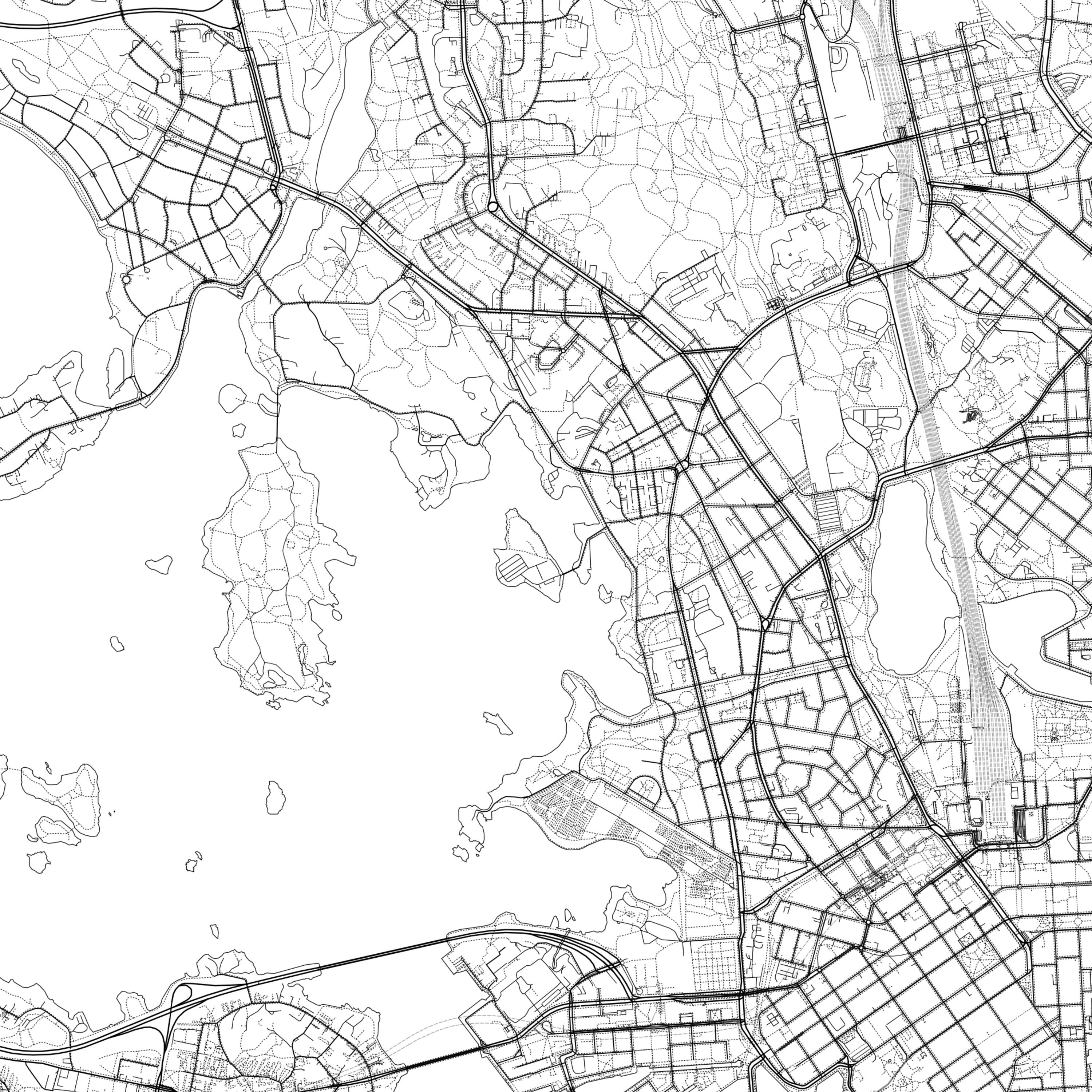 Helsinki Map Print, Helsinki Map Poster Wall Art, Helsinki City Map ...