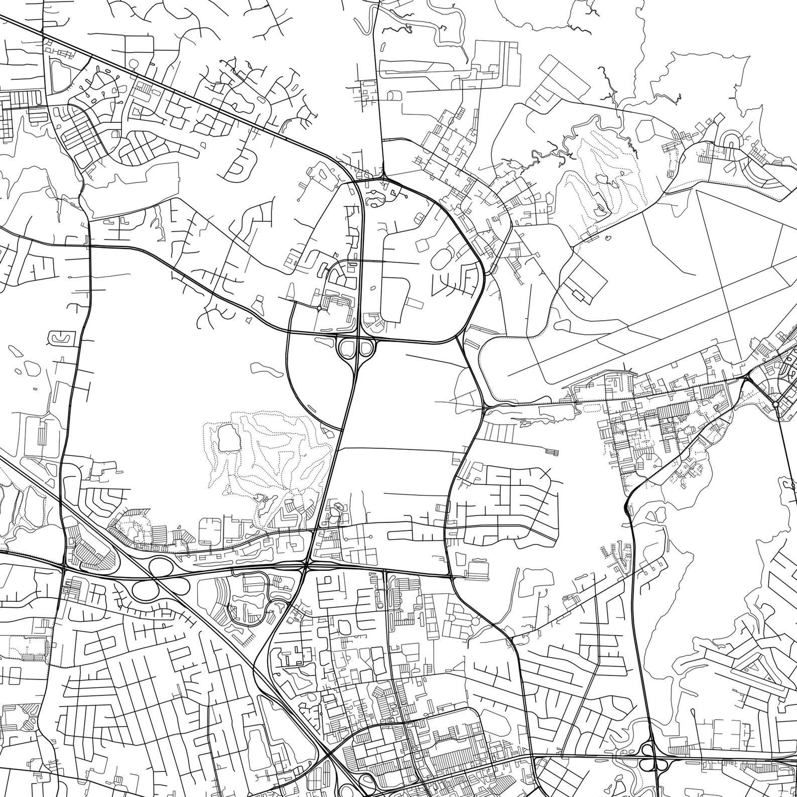 Hampton Map Print Hampton Map Poster Wall Art Va City Map | Etsy