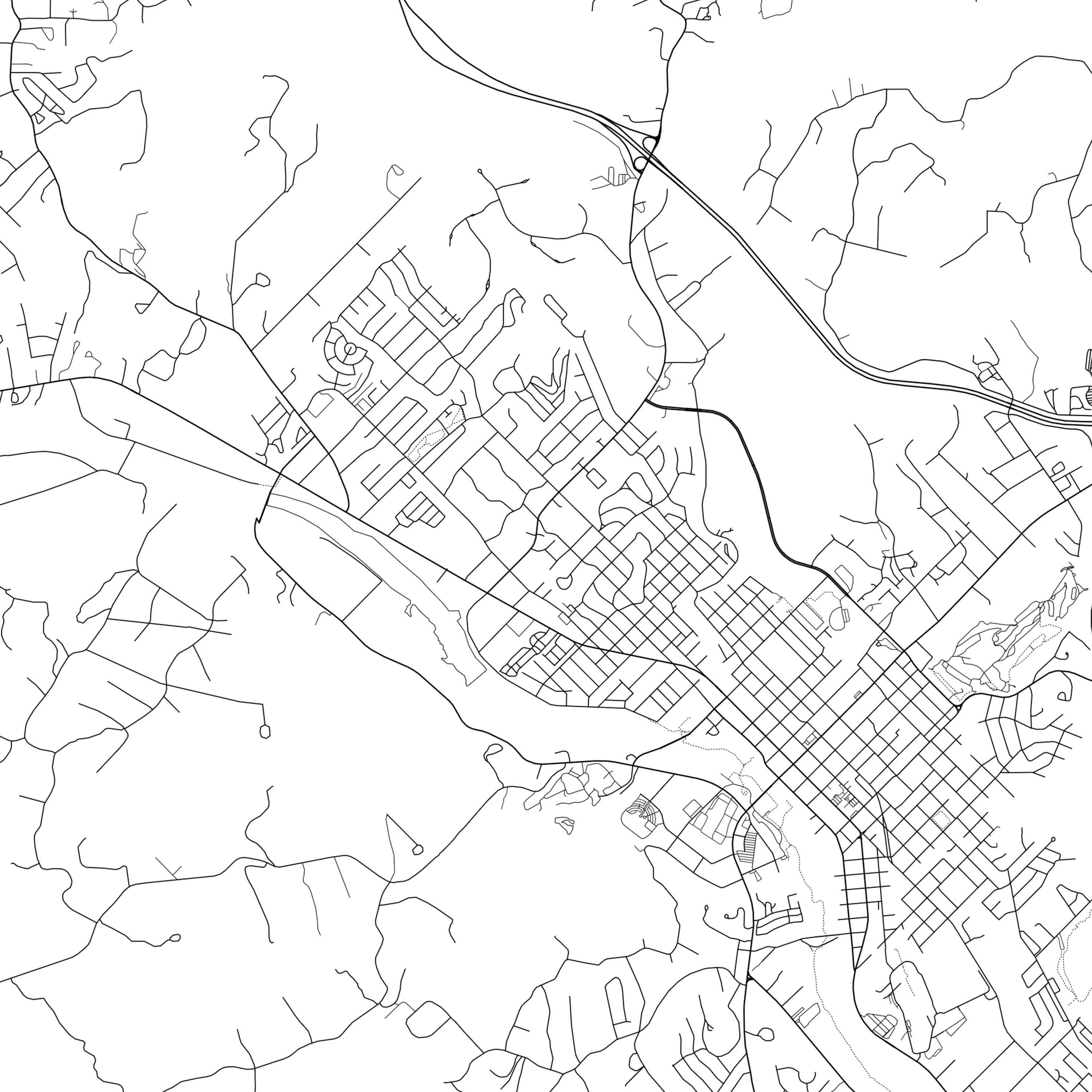 Kerrville Map Print Kerrville Map Poster Wall Art Tx City Etsy