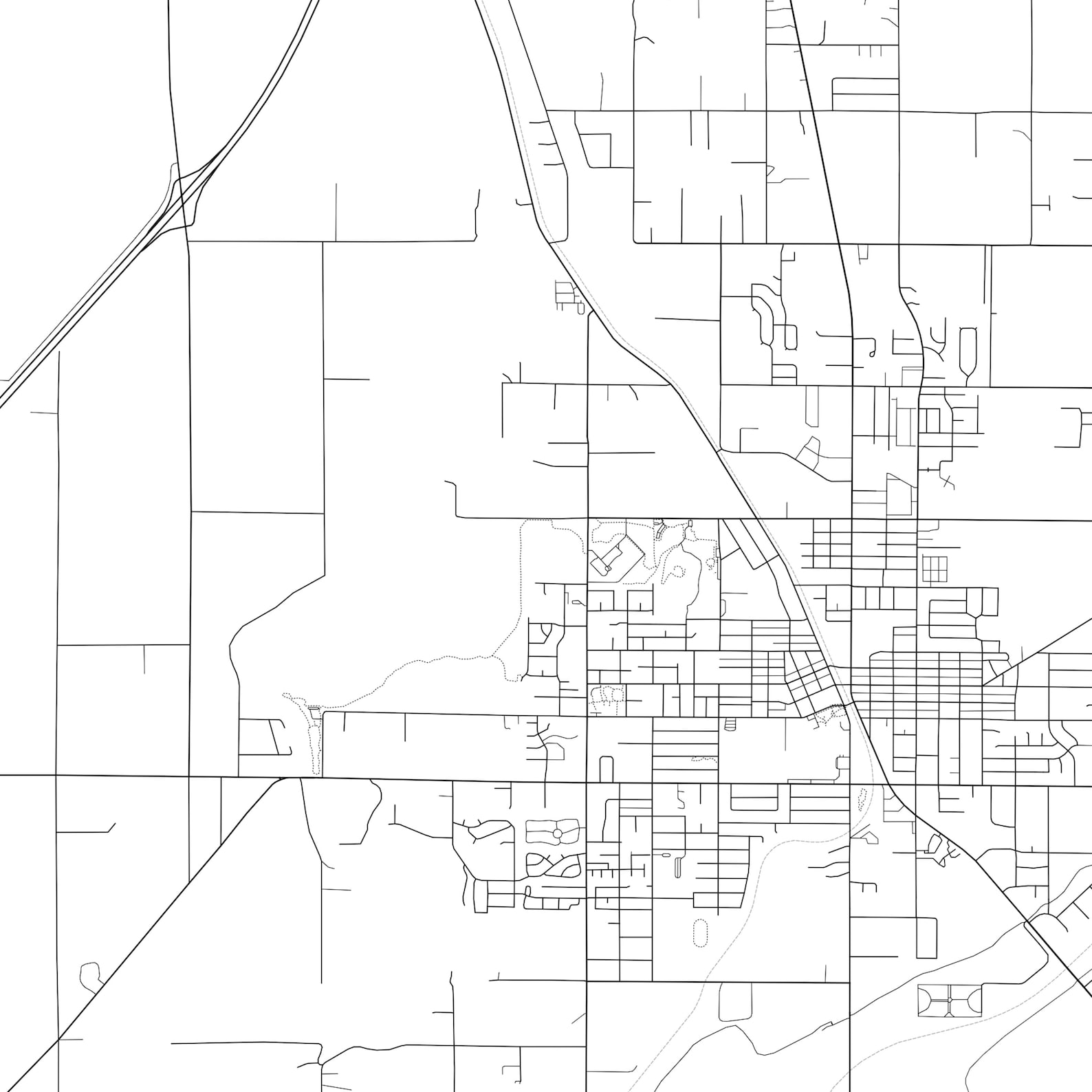 Hermiston Map Print Hermiston Map Poster Wall Art or City | Etsy