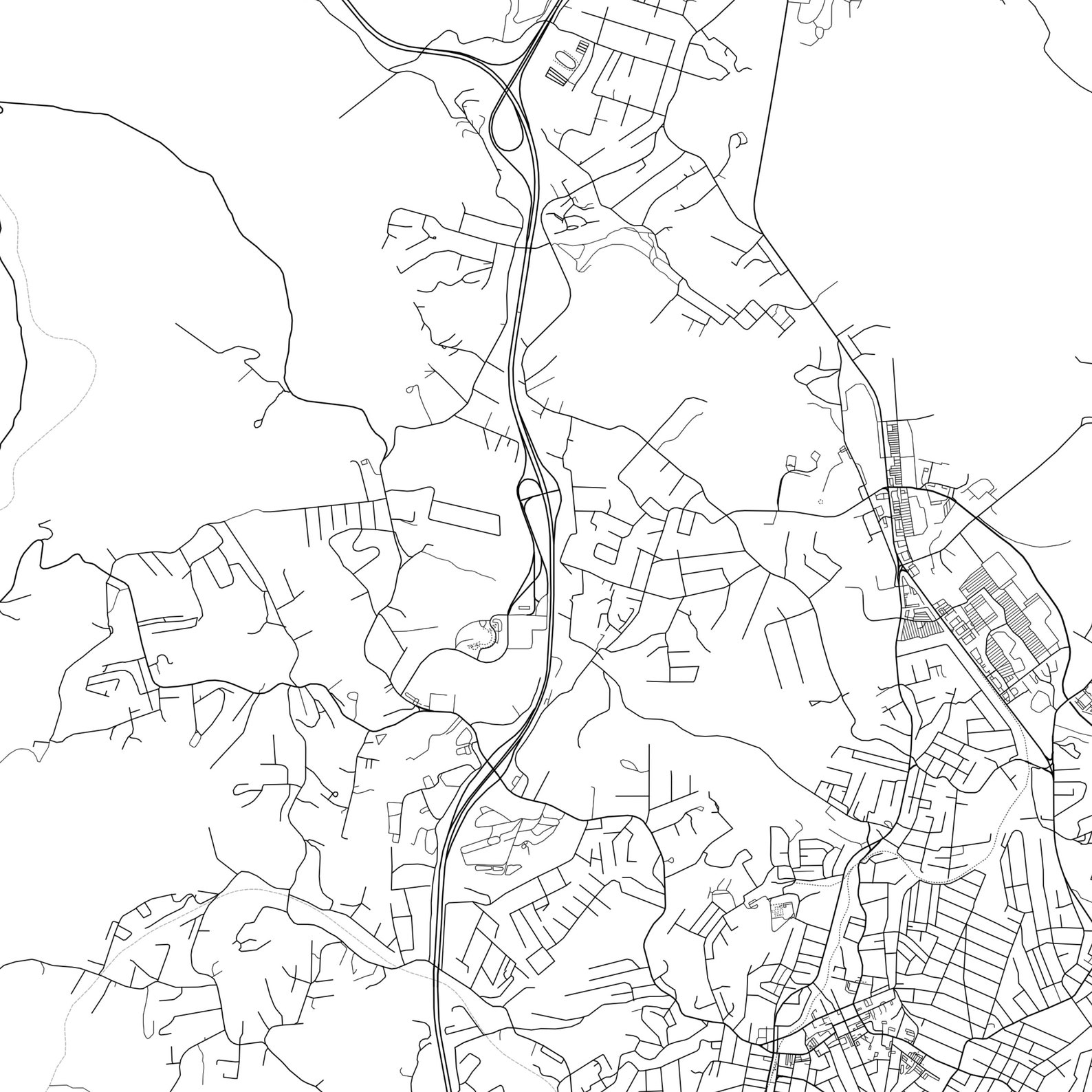 Beckley Map Print Beckley Map Poster Wall Art Va City Map | Etsy