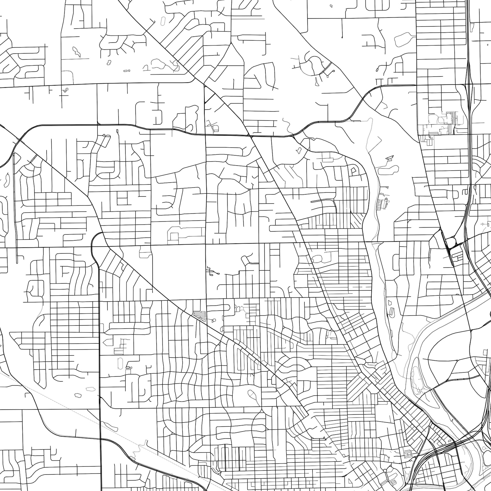 Dayton Map Print Dayton Map Poster Wall Art Oh City Map - Etsy