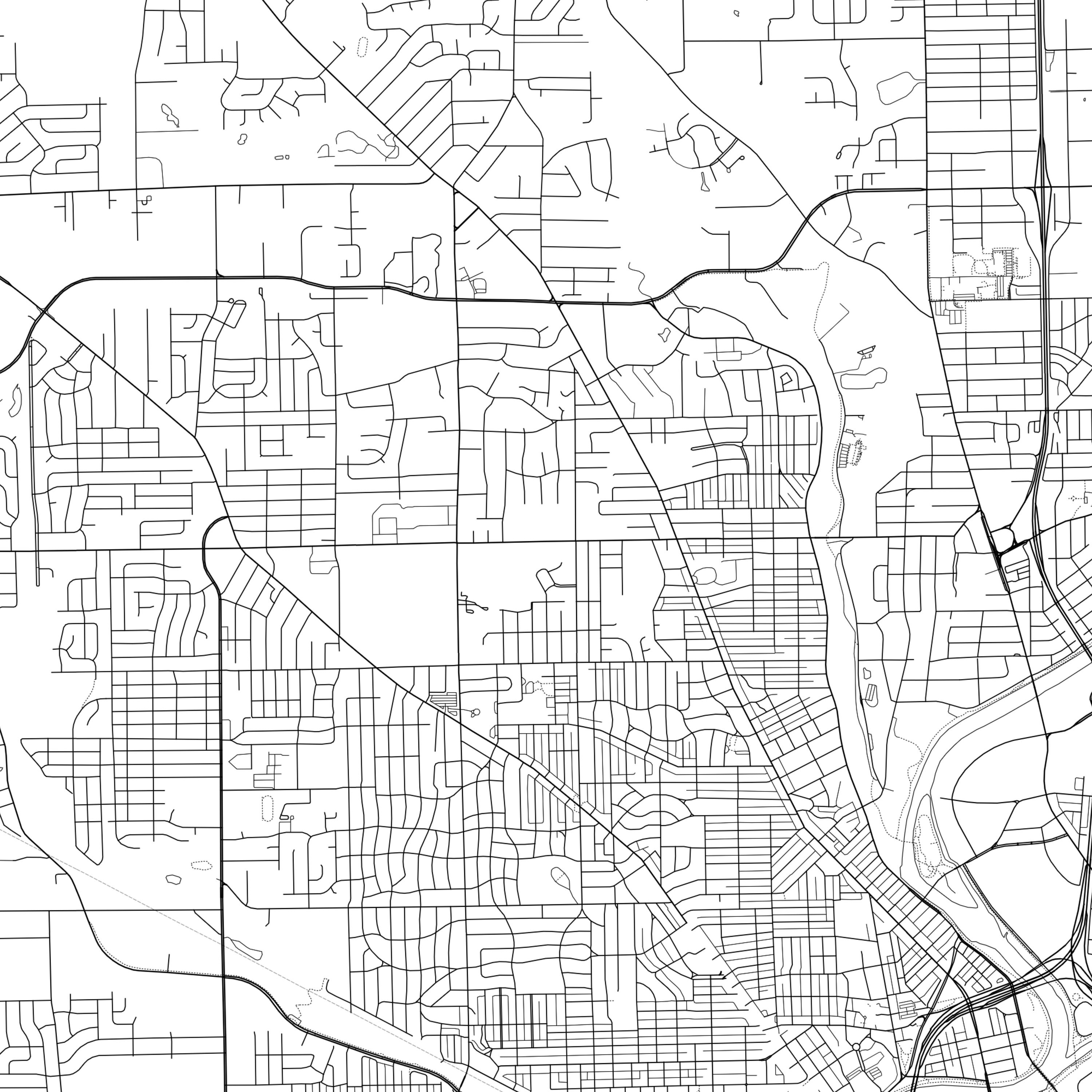 Dayton Map Print Dayton Map Poster Wall Art Oh City Map - Etsy