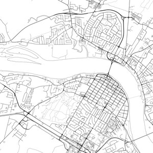 Fredericton Map Print, Fredericton Map Poster Wall Art, Fredericton ...