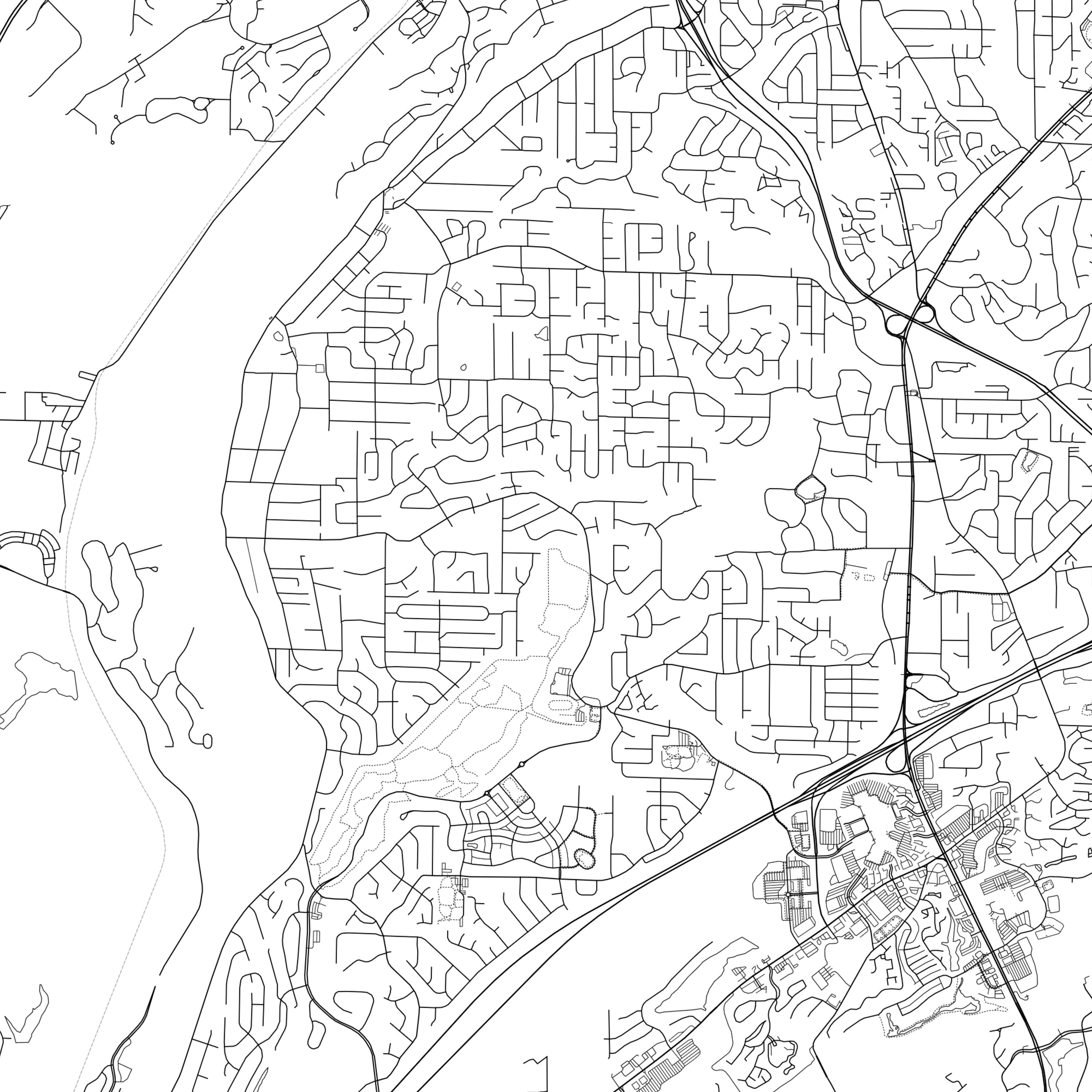 Hoover Map Print, Hoover Map Poster Wall Art, Al City Map, Alabama ...