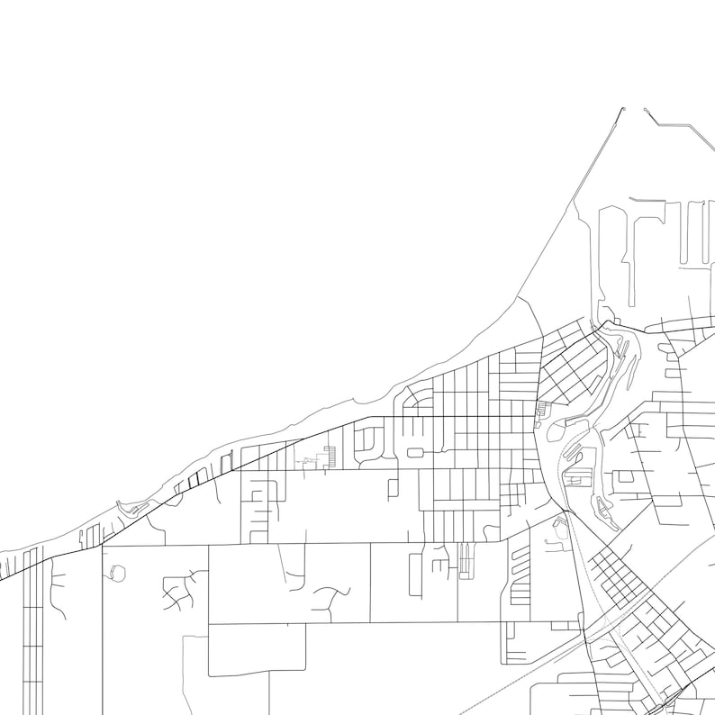 Ashtabula Map Print Ashtabula Map Poster Wall Art Oh City - Etsy