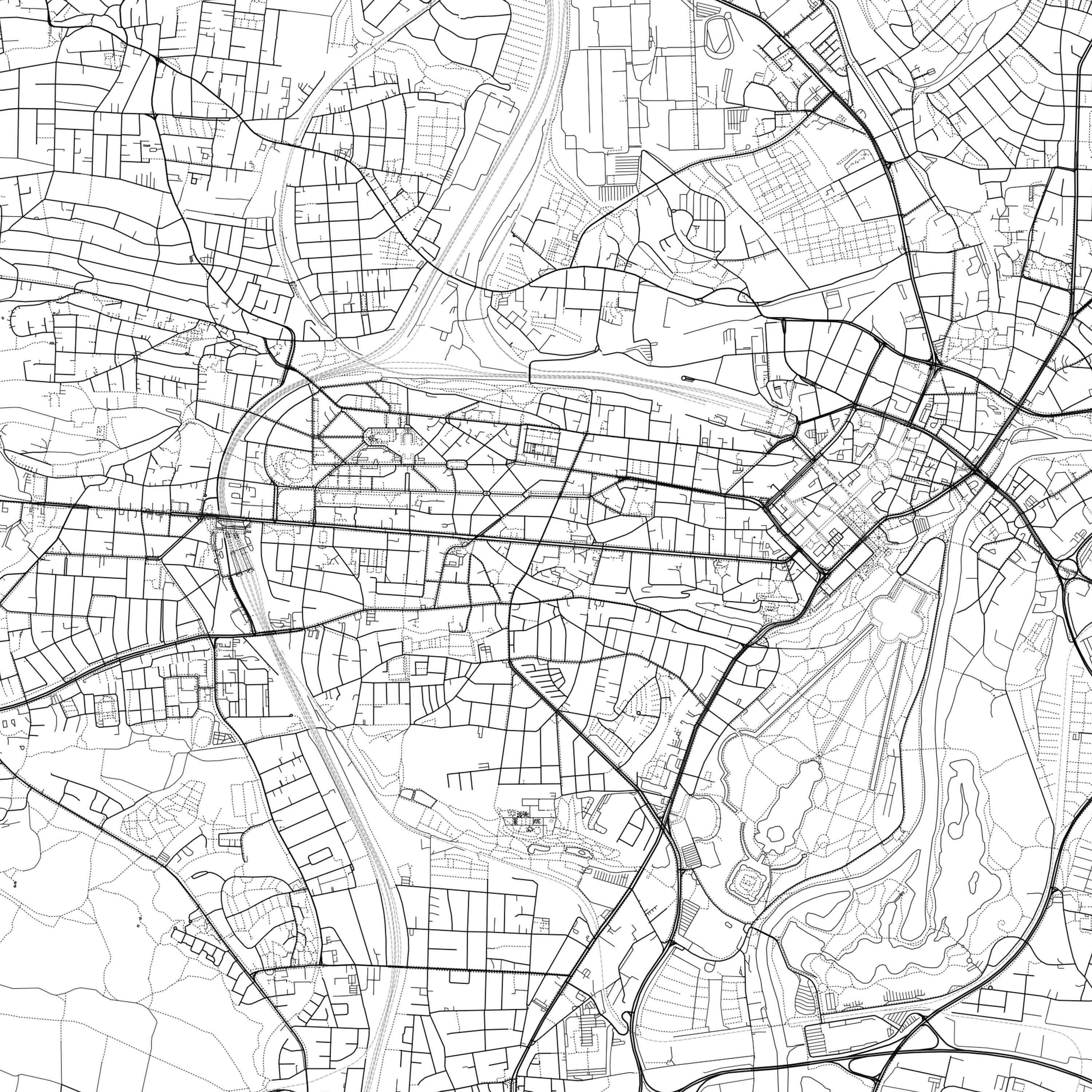Kassel Map Print Kassel Map Poster Wall Art Kassel City Map | Etsy