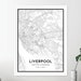 Liverpool Map Print, Liverpool Map Poster Wall Art, Liverpool City Map ...