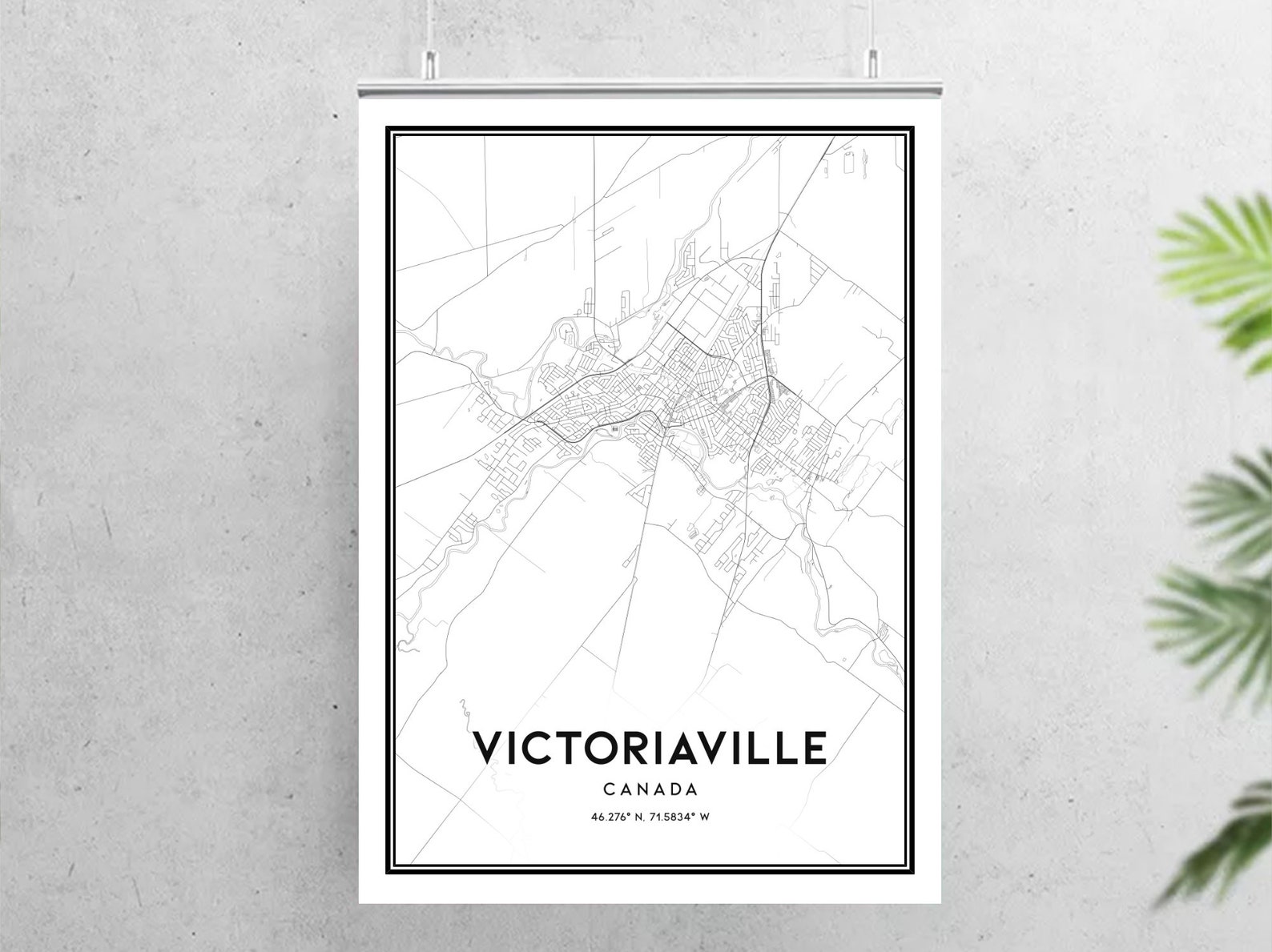 Victoriaville Map Print Victoriaville Map Poster Wall Art - Etsy