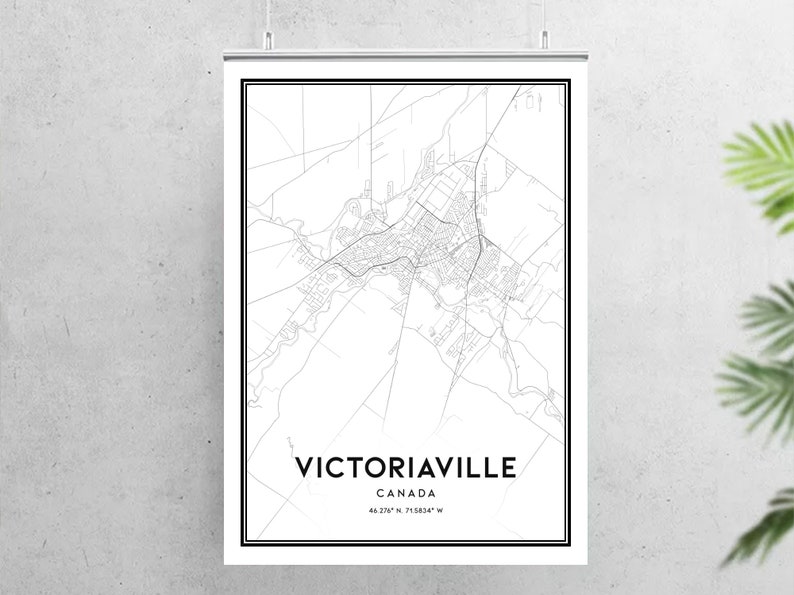Victoriaville Map Print Victoriaville Map Poster Wall Art - Etsy