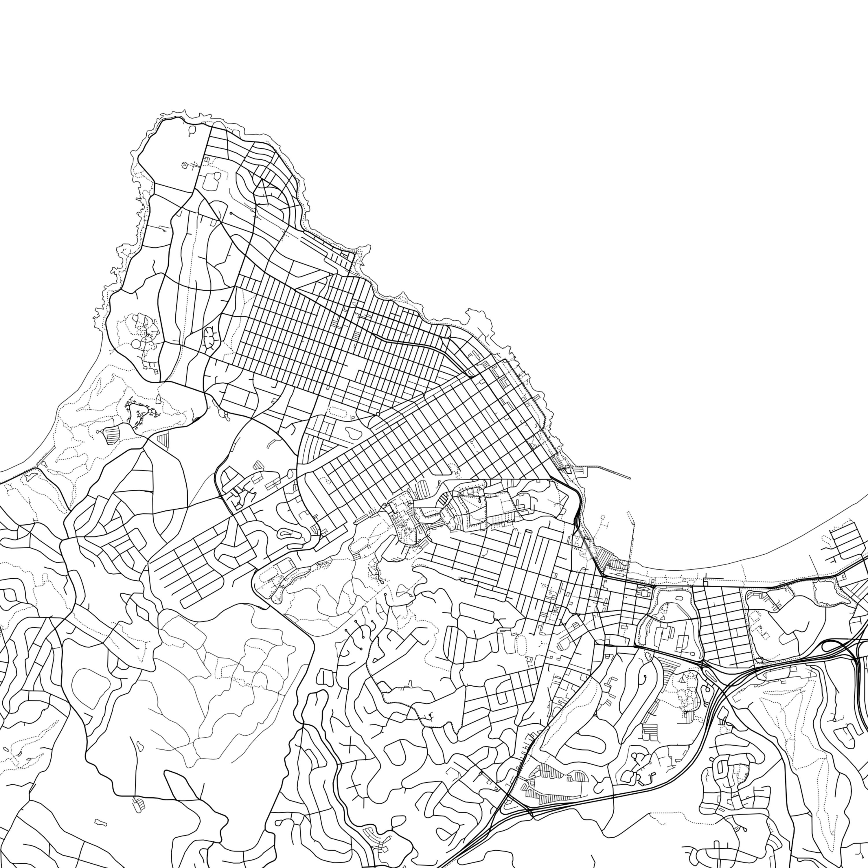 Monterey Map Print Monterey Map Poster Wall Art Ca City Map - Etsy