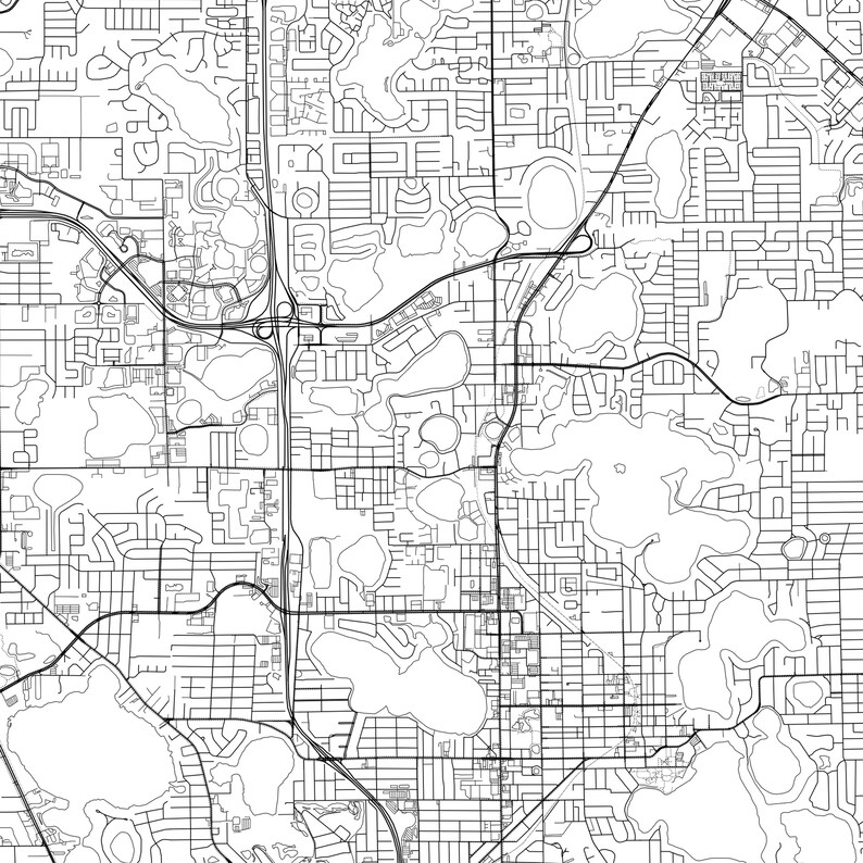 Winter Park Map Print Winter Park Map Poster Wall Art Fl | Etsy