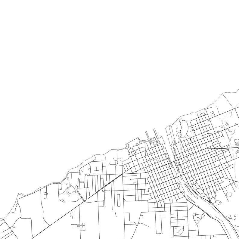 Oswego Map Print Oswego Map Poster Wall Art Ny City Map New - Etsy